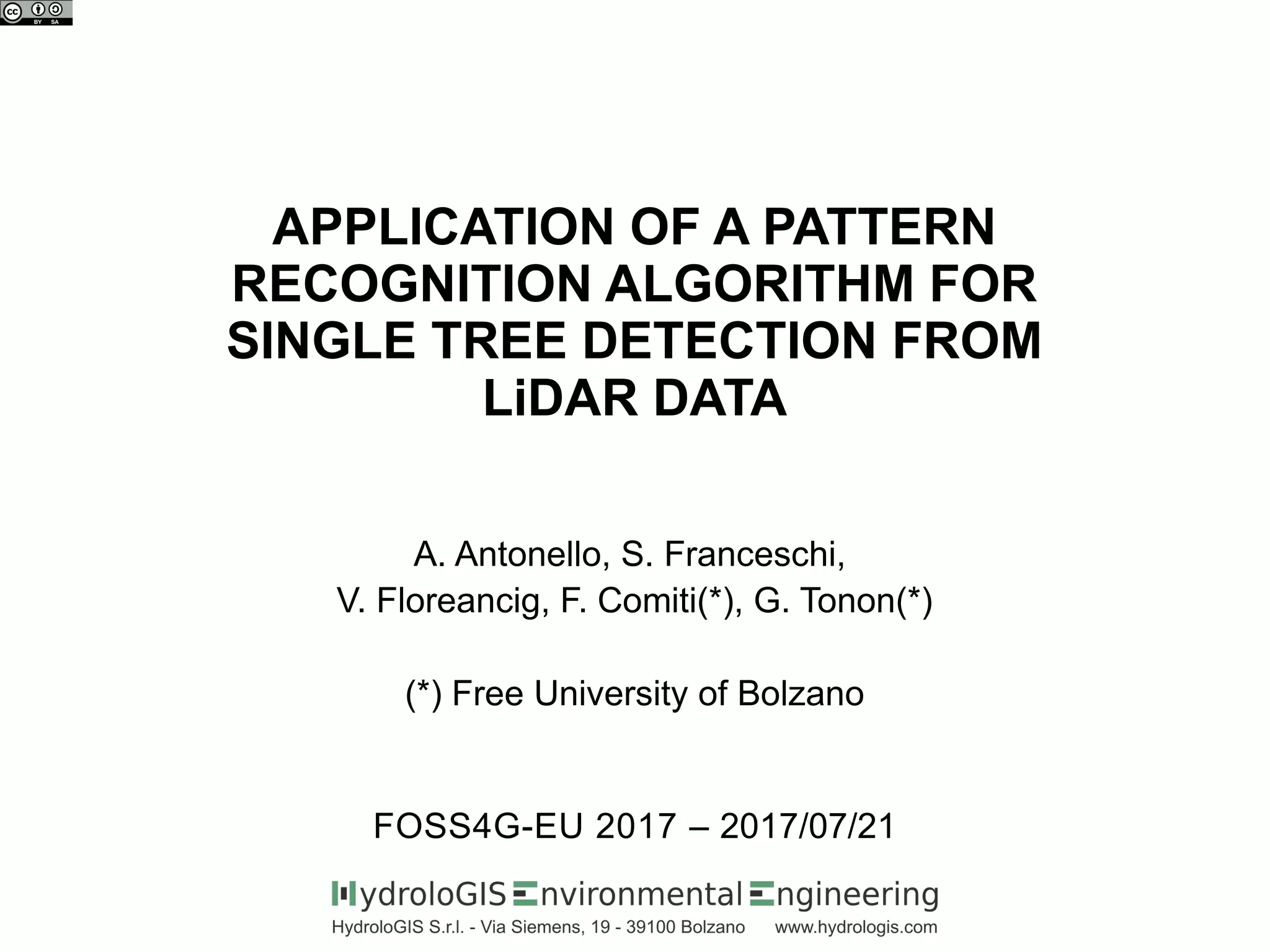 Application Of A Pattern Recognition Algorithm For Single Tree Detection From Lidar Data Pdf