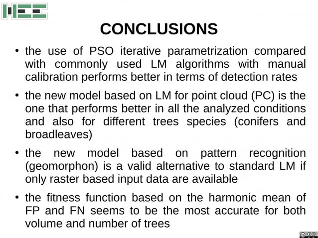 Application Of A Pattern Recognition Algorithm For Single Tree