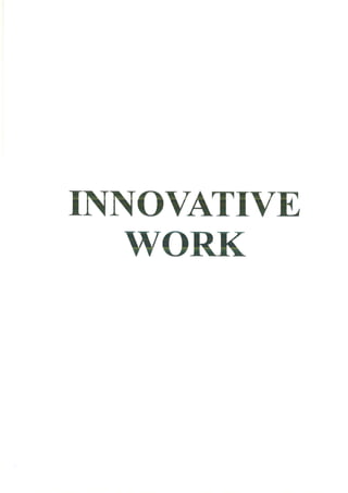 Innovative Work | PDF