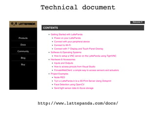 Example using LattePanda | PPT