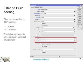 BGP filter with mikrotik | PDF