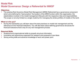 Risk Dynamics Internship | PPTX | Business Accounting & Finance | Business