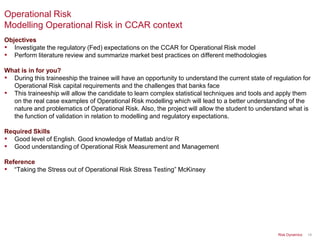 Risk Dynamics Internship | PPTX | Business Accounting & Finance | Business