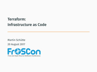 Terraform -- Infrastructure as Code | PPT