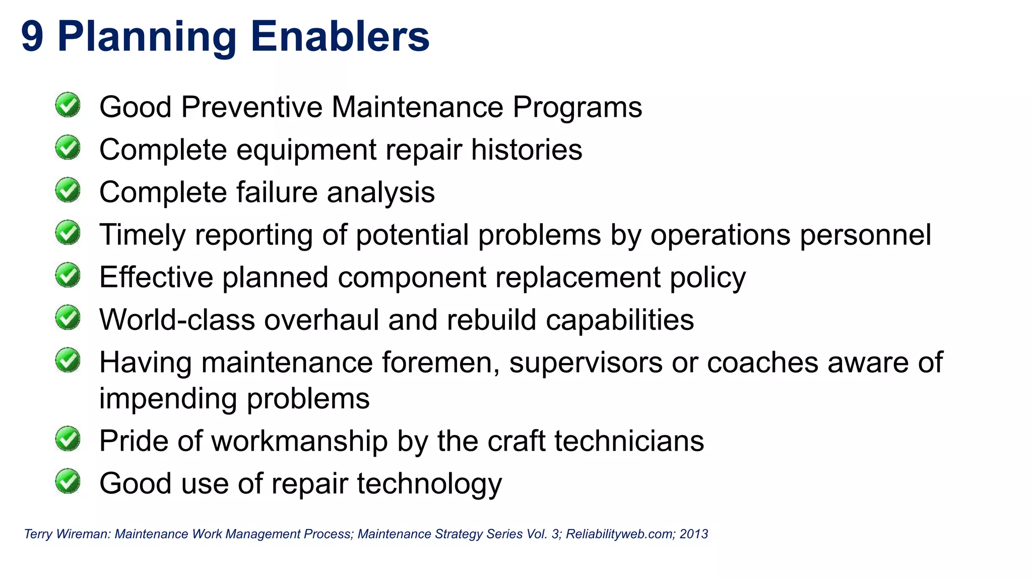 20170820 maintenance work management | PPSX | Mechanical and Industrial ...
