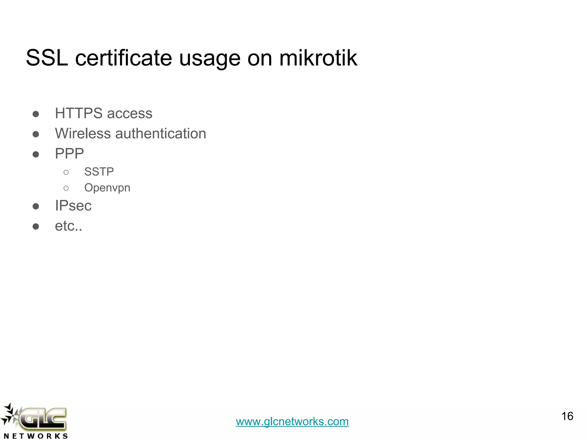 SSL certificate with mikrotik | PDF