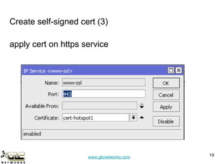 SSL certificate with mikrotik | PDF