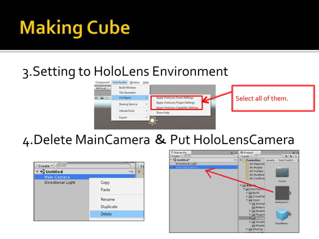 How to make your first HoloLens App? | PPT
