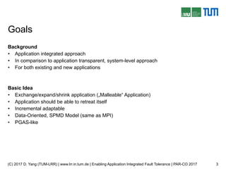 Enabling Application Integrated Proactive Fault Tolerance | PPT