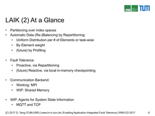 Enabling Application Integrated Proactive Fault Tolerance | PPT