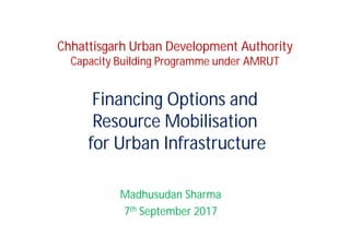 Resource mobilization for Urban infrastructure | PPT