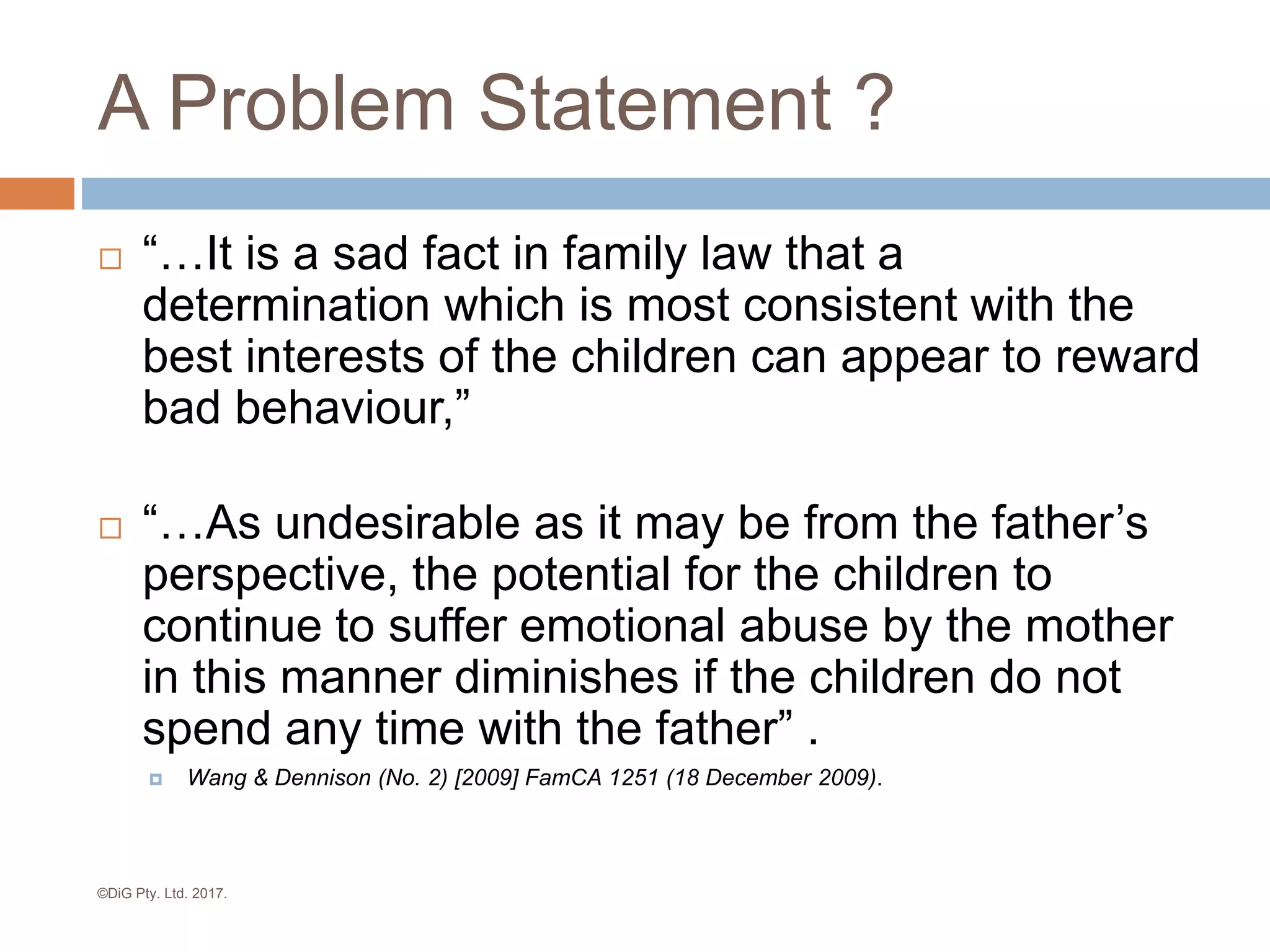 When Children are Forced to reject a Parent Whom They Love | PPSX