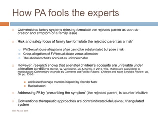 When Children are Forced to reject a Parent Whom They Love | PPSX