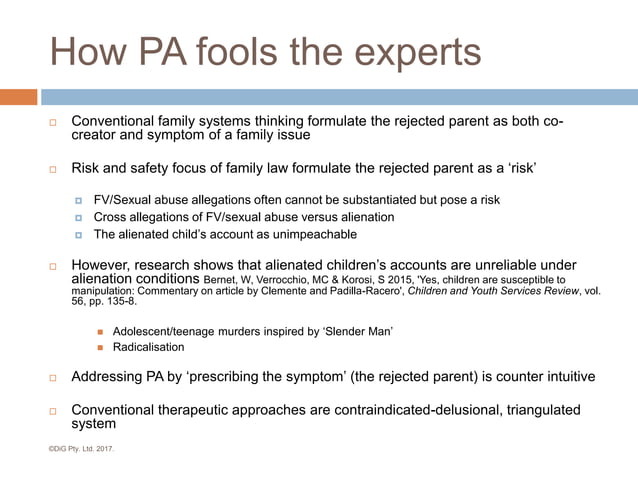 When Children are Forced to reject a Parent Whom They Love | PPT