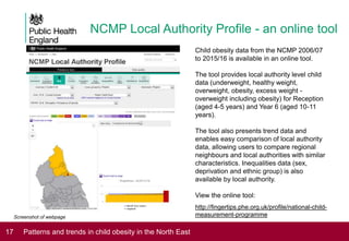 Patterns and trends in child obesity in the north east | PPT