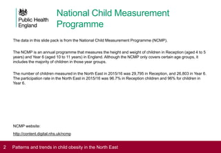 Patterns and trends in child obesity in the north east | PPT
