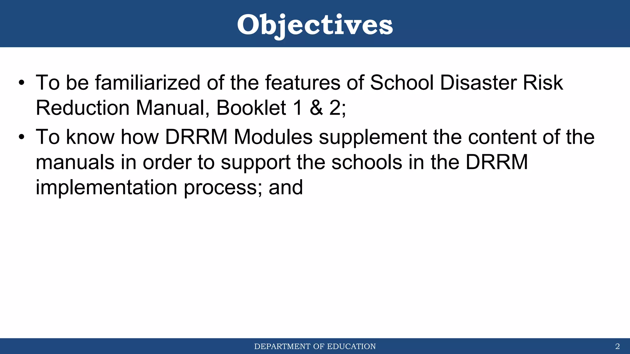 20170927_DRRMS_SDRRM Manual in Relation to DRRM Modules.pptx
