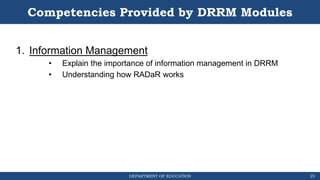 20170927_DRRMS_SDRRM Manual in Relation to DRRM Modules.pptx