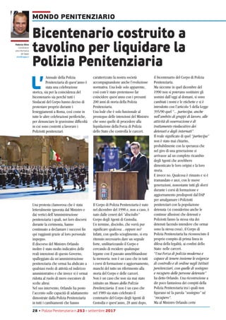 Bicentenario costruito a tavolino per liquidare la Polizia Penitenziaria | PDF