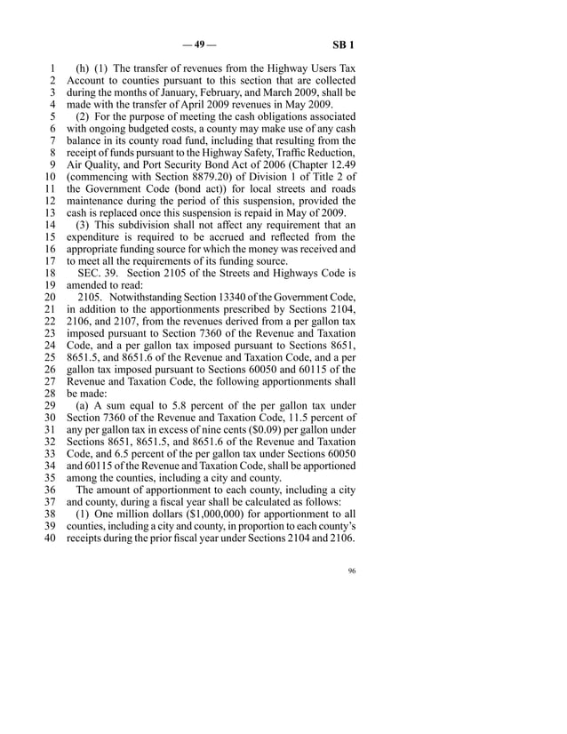 California SB1 2017 transportation bill | PDF