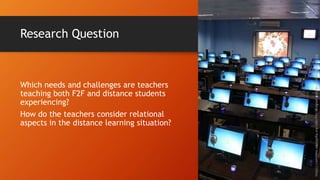 Teachers' reflections on distance learning | PPTX