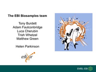 Bioschemas for Biosamples | PPT