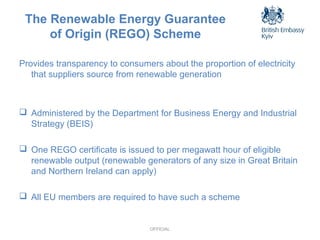 British Experience in Renewable Energy | PPT
