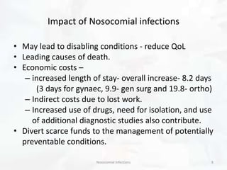 20171021 hospital acquired infections nosocomial | PPTX