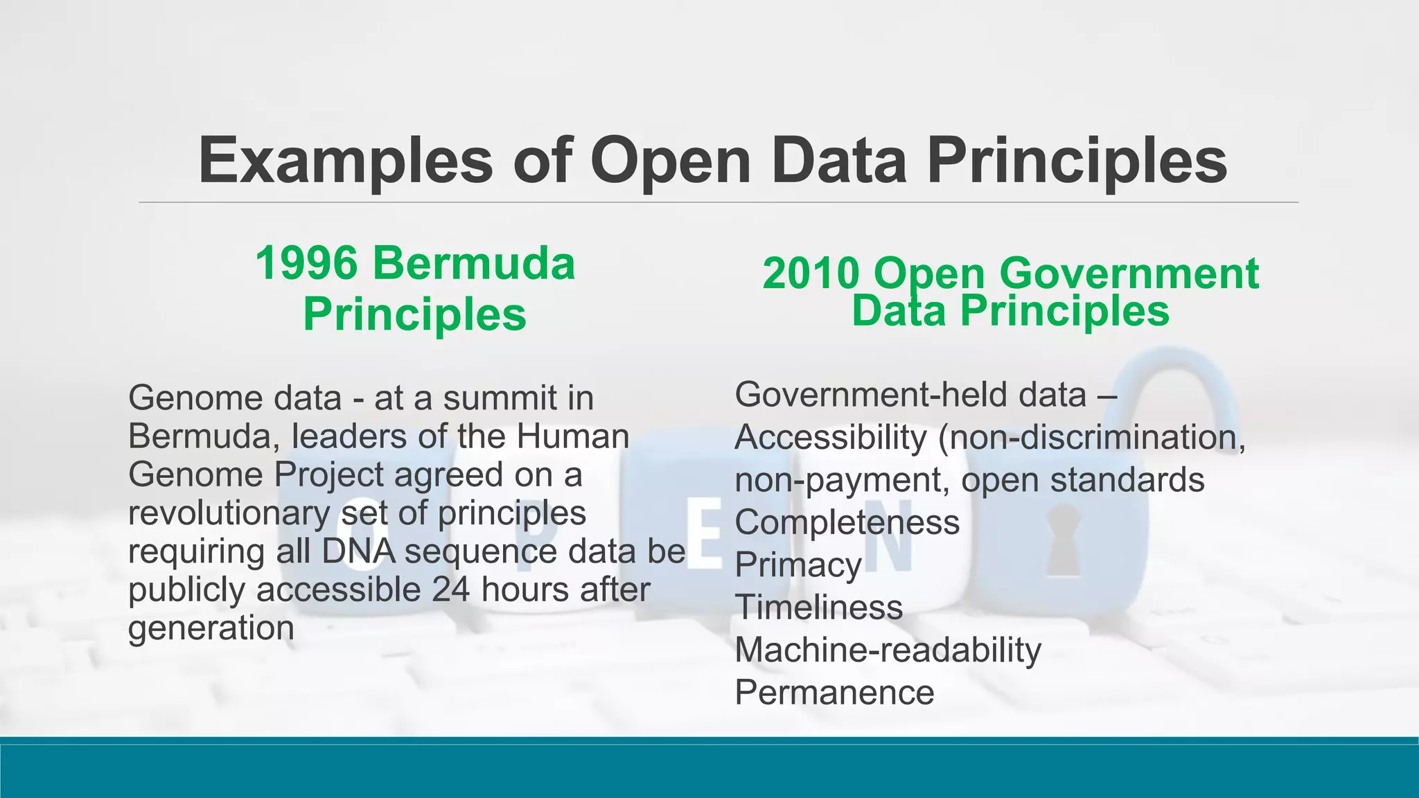 Data management principles, standards and tools/Lynn Woolfrey | PPT