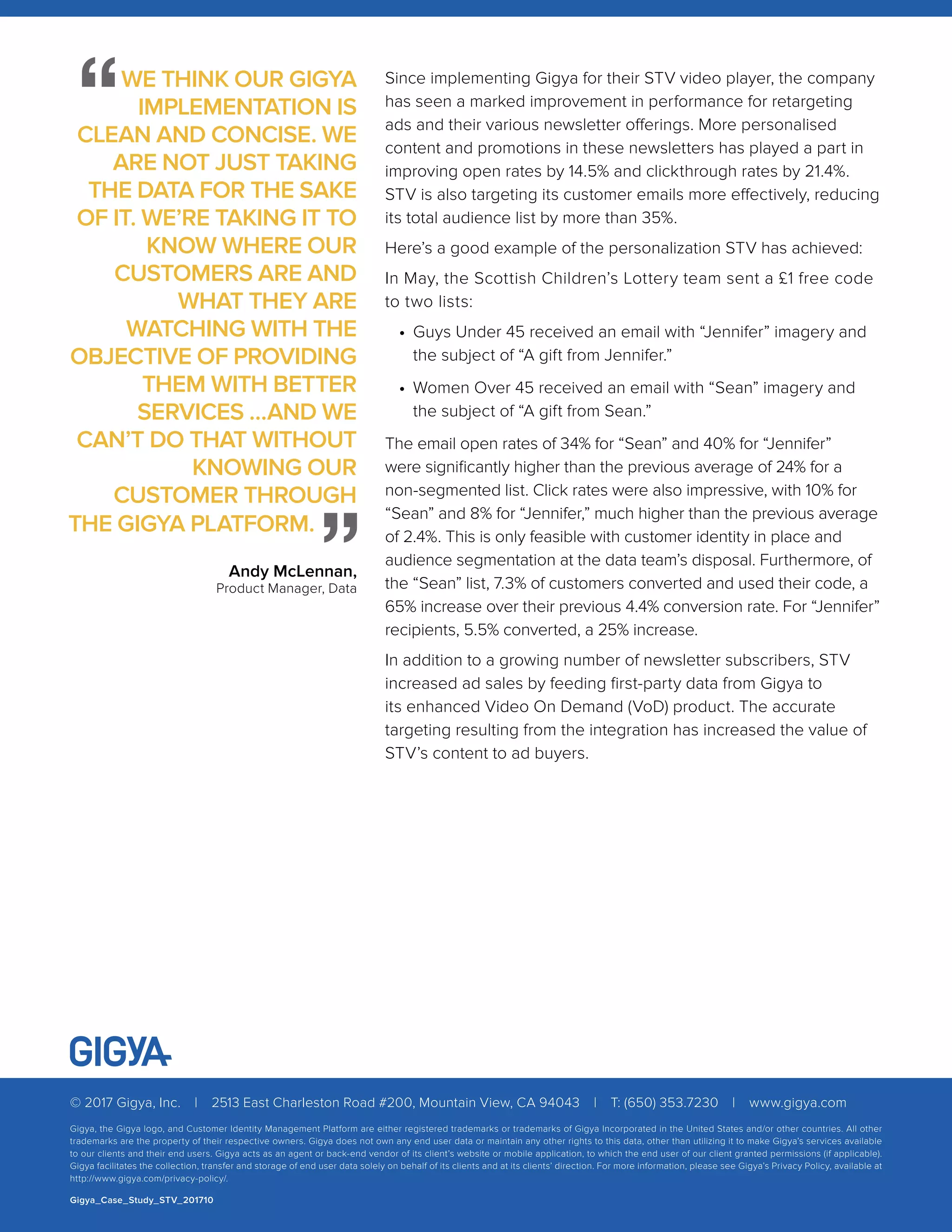 Case Study: STV Boosts Viewer Engagement and Campaign Yields with Gigya ...