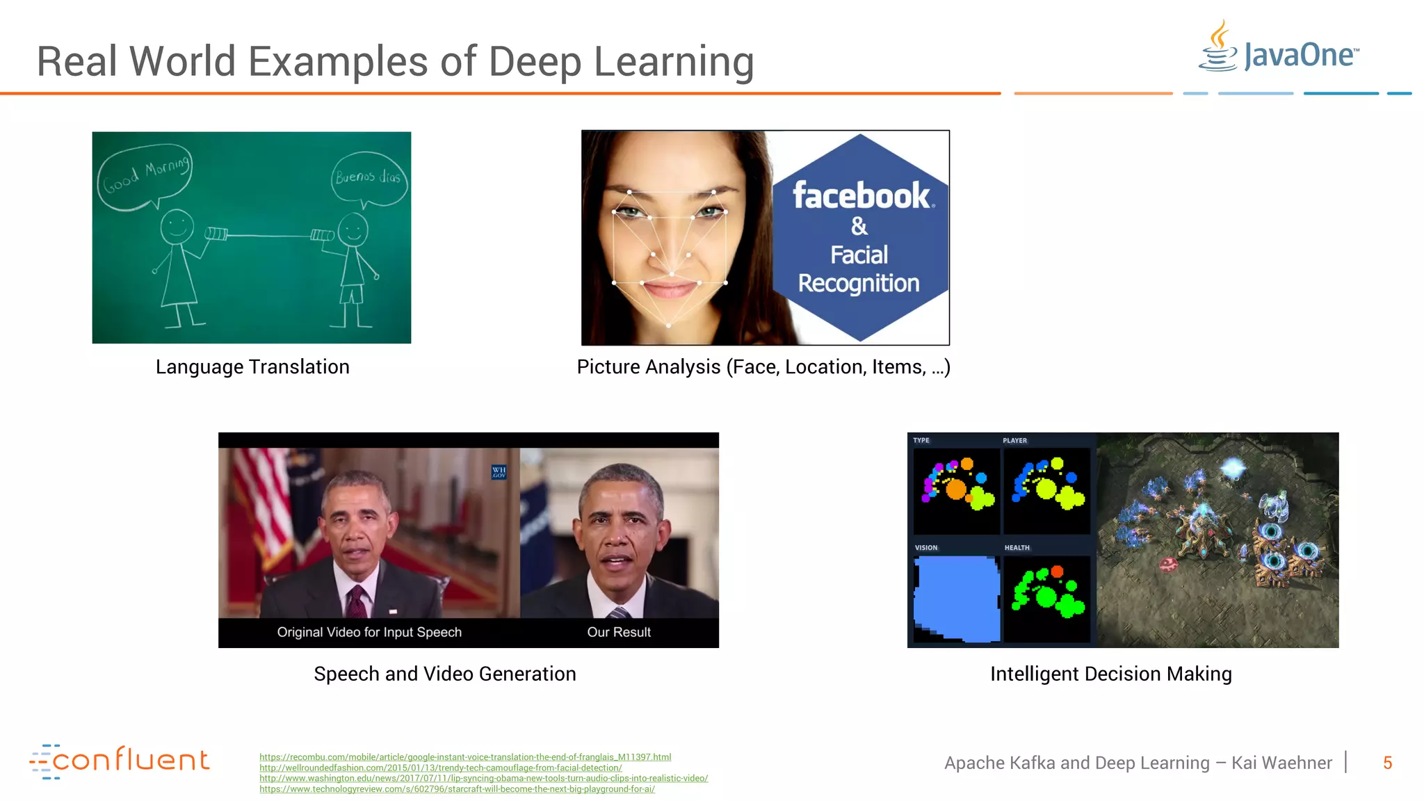 Deep Learning Streaming Platform with Kafka Streams, TensorFlow, DeepLearning4J, H2O | PDF