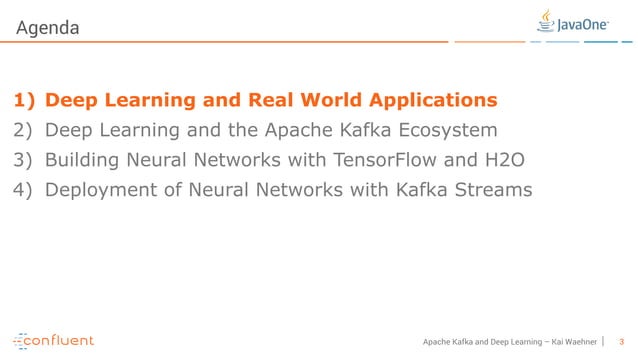 Deep Learning Streaming Platform with Kafka Streams, TensorFlow, DeepLearning4J, H2O | PPT