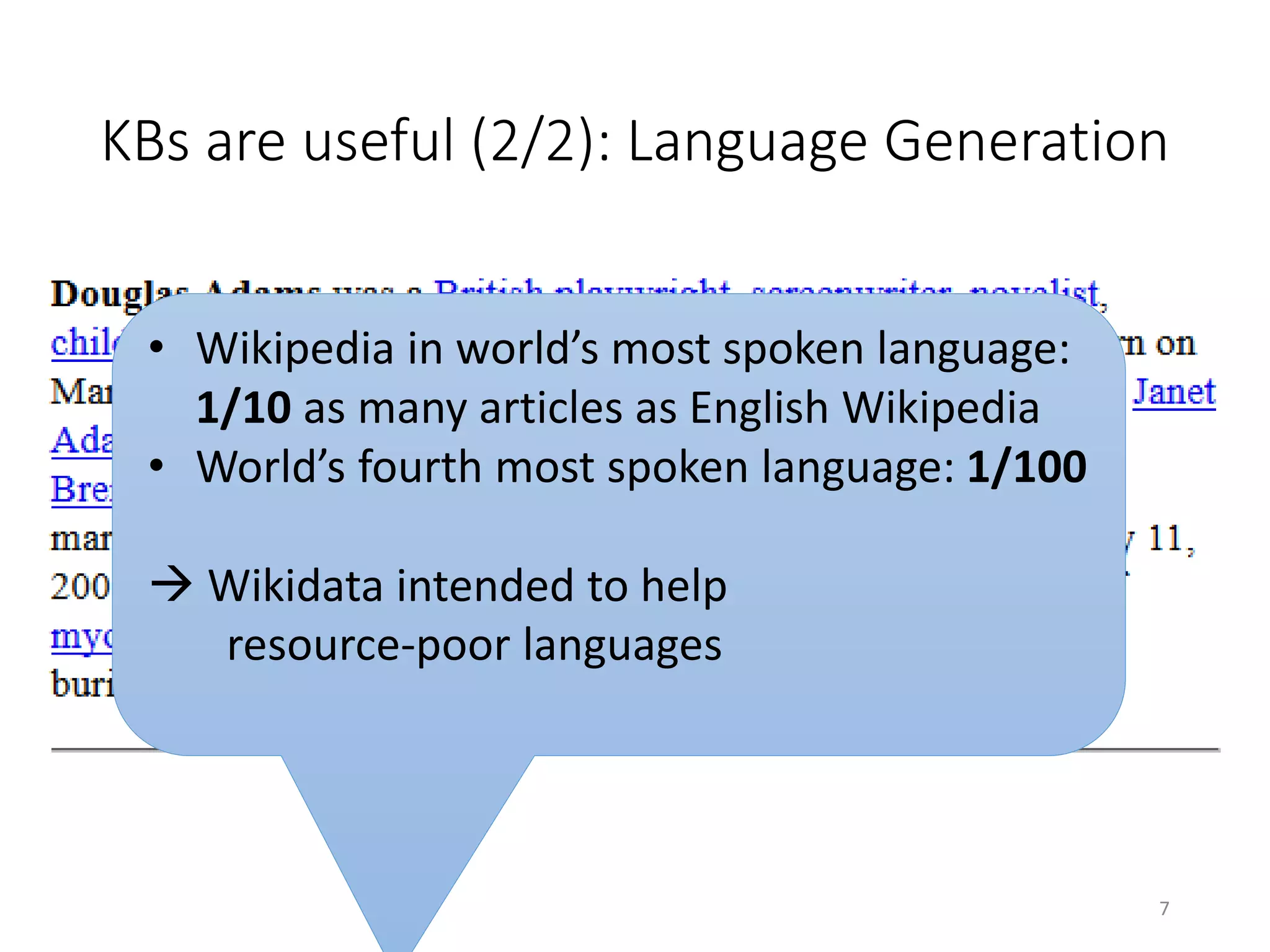 What knowledge bases know (and what they don't) | PPTX
