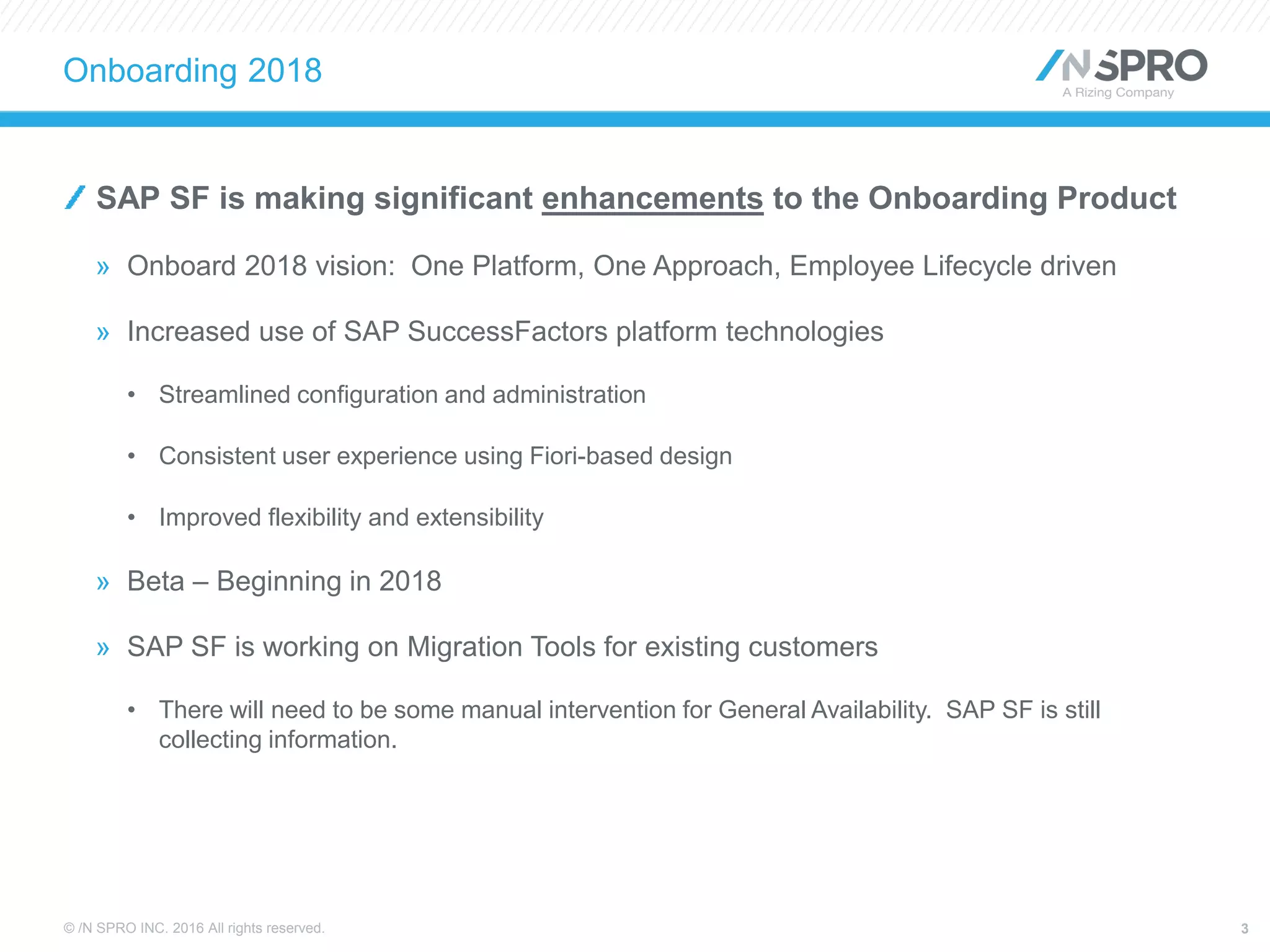 SAP SuccessFactors Recruiting and Onboarding 2018 | PPTX