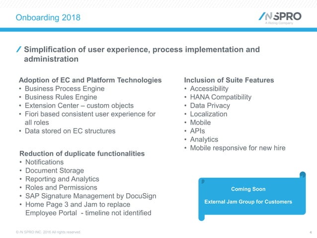 SAP SuccessFactors Recruiting and Onboarding 2018 | PPTX | Web Development | Internet