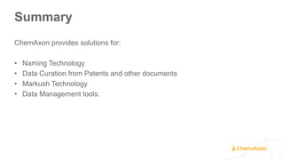 II-PIC 2017: Product Presentation ChemAxon | PPT
