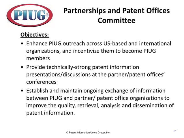 II-PIC 2017: Patent Information User Group PIUG | PPT