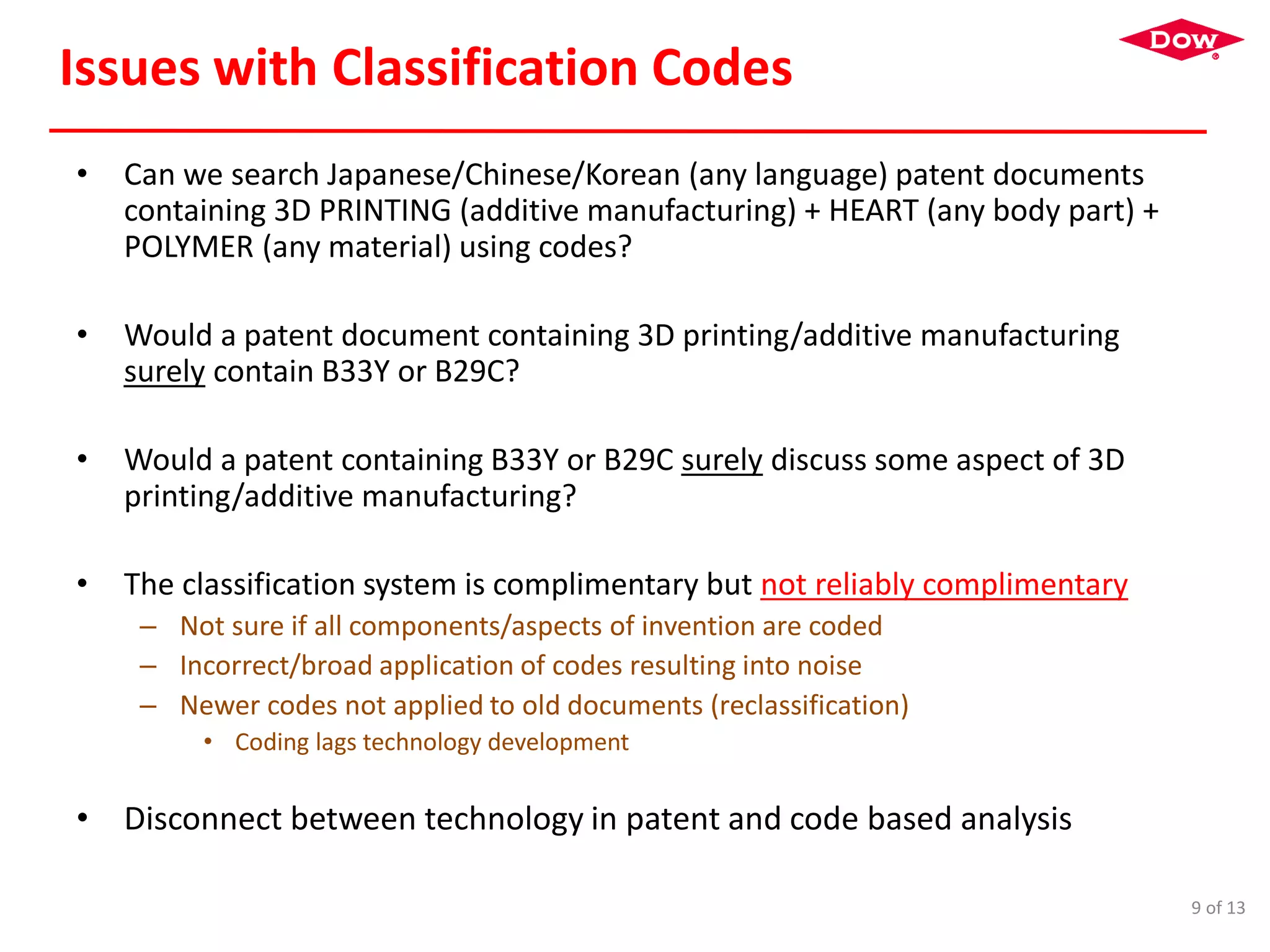 II-PIC 2017: Case of Classification Codes | PPT