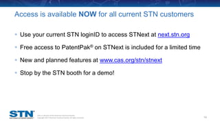 II-PIC 201: Product Presentation CAS / STN | PPT