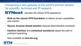 II-PIC 201: Product Presentation CAS / STN | PPT