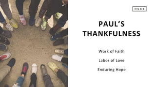 People of Hope, Faith and Love | PPT