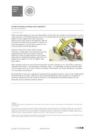 Is the Eurozone running out of options?