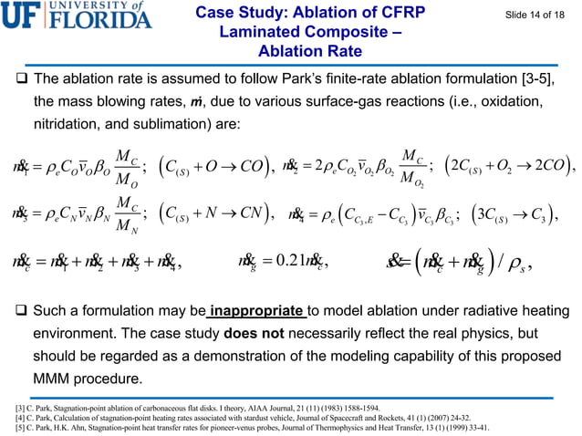 Verification of a Manual Mesh Moving Finite Element Analysis Procedure for Modeling Ablation in ...