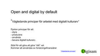 Campus Gotland om Digisam | PPTX | Technology & Computing