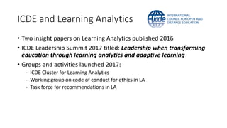 eLearning, Open Education & Analytics @ICDE | PPT