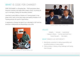 Code for Change - 2017 Profile | PDF
