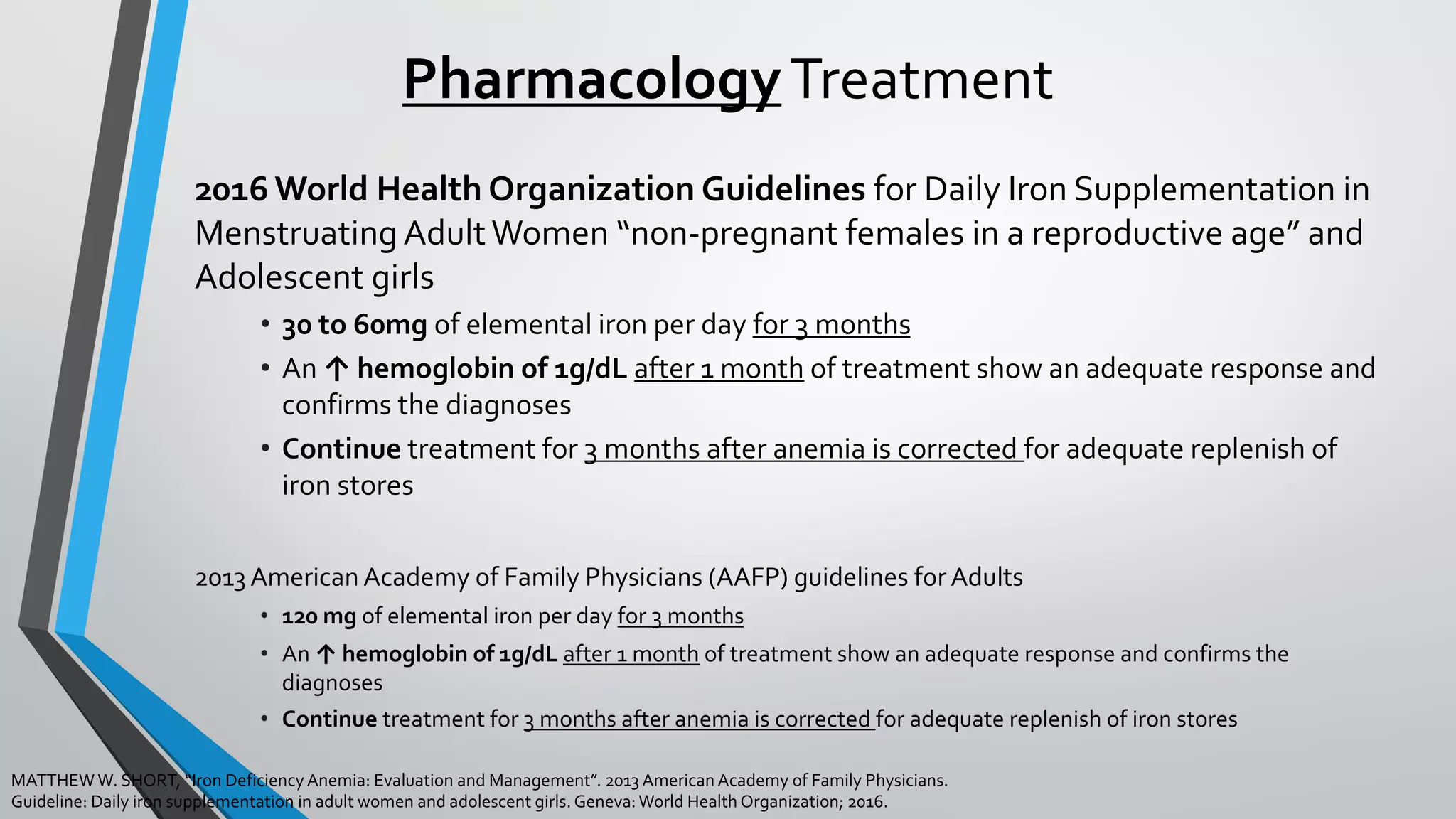 Treatment of Iron Deficiency Anemia in Adults | PDF