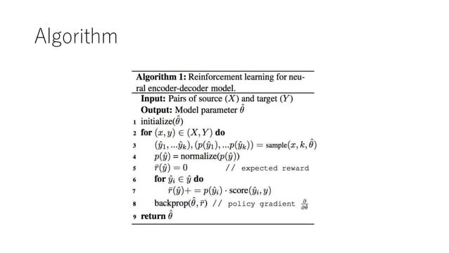 Grammatical Error Correction with Neural Reinforcement Learning | PPT