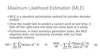 Grammatical Error Correction with Neural Reinforcement Learning | PPT