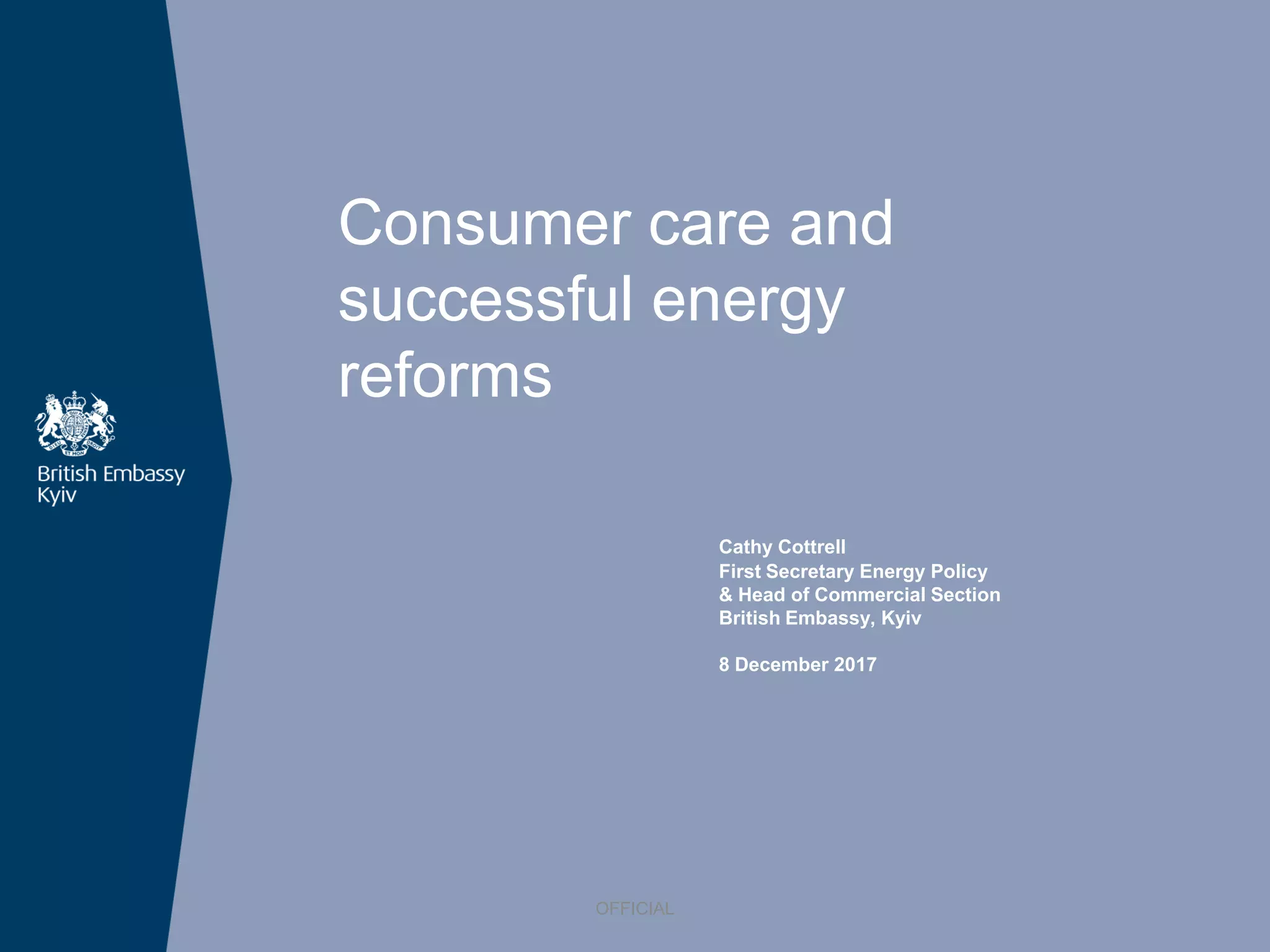 Consumer are and successful energy reforms | PPT